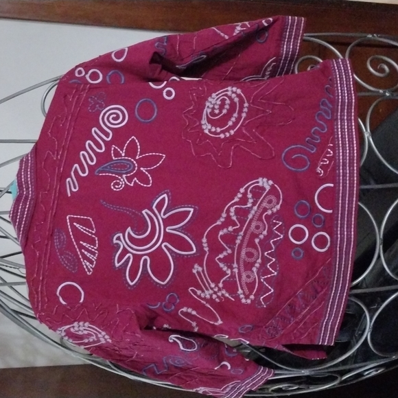 Norm Thompson | Jackets & Coats | Vintage Norm Thompson Red Embroidered ...